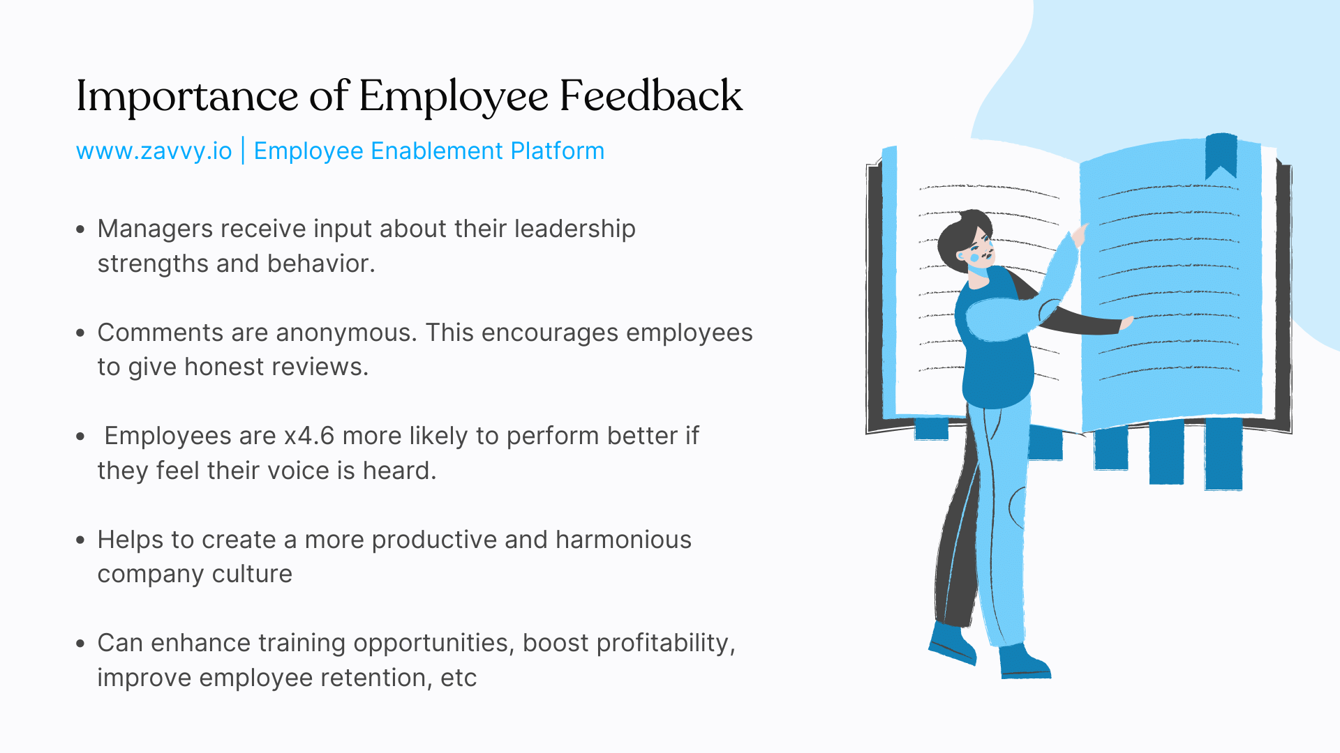 50+ Employee Feedback Statistics to Make You Rethink Performance Reviews | Zavvy